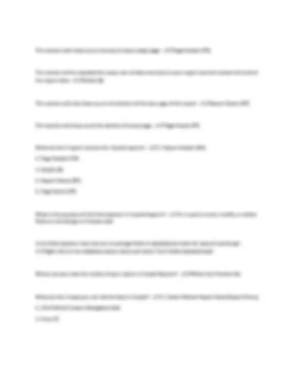 Epic Crystal Reporting / Clarity / SQL | Correct Questions And Verified ...