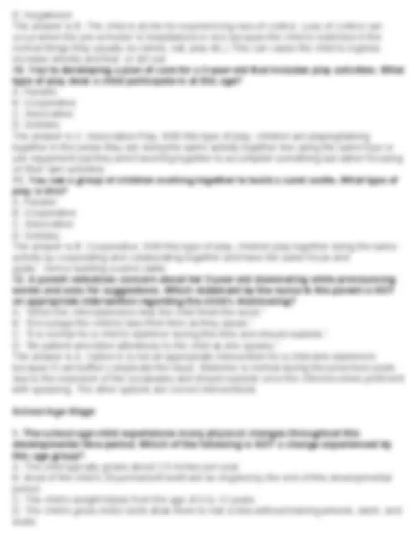 Growth & Development NCLEX Questions Quiz – Infant, Toddler, Child ...