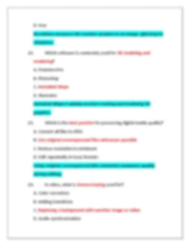 Illinois Digital Media Technician Certification Examination Practice ...