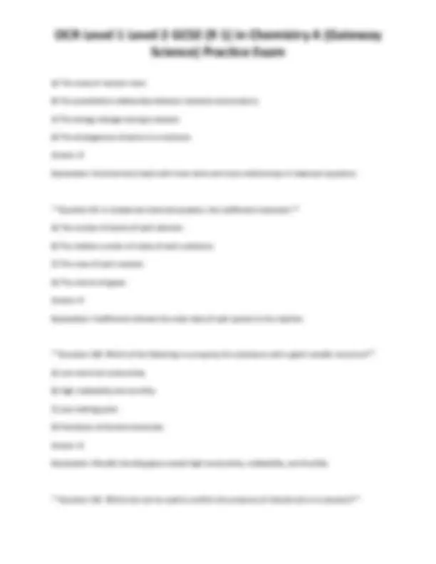 OCR Level 1 Level 2 GCSE (9 1) in Chemistry A (Gateway Science ...