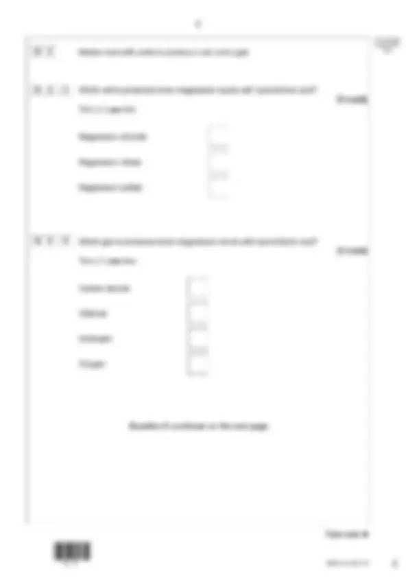 Actual 2025 AQA GCSE CHEMISTRY 8462/1F Paper 1 Foundation Tier Question ...