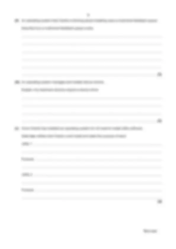 2025 OCR A LEVEL Computer Science Paper 1 & 2 QUESTION PAPERS + MARK ...