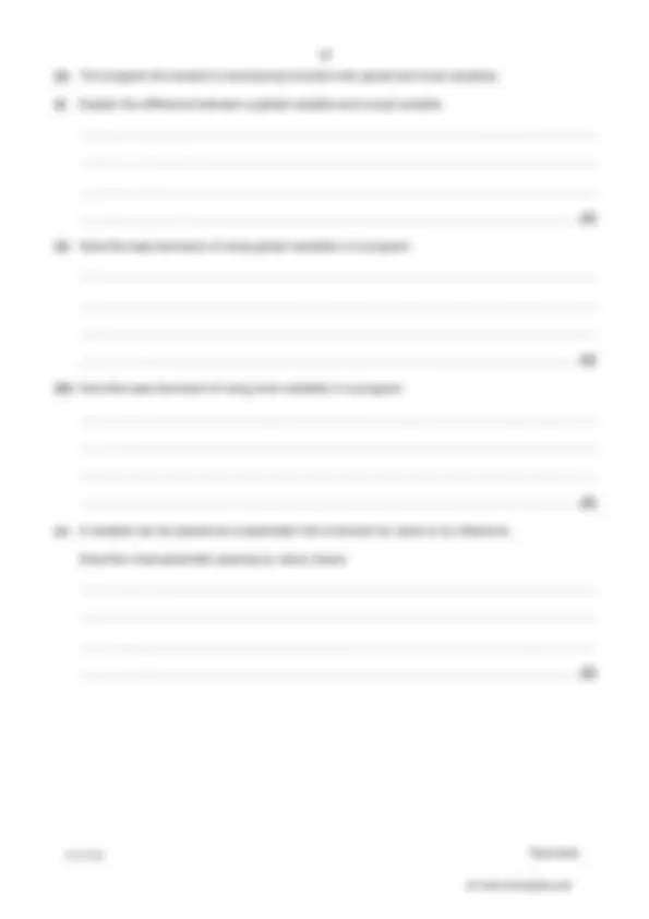 2025 OCR A LEVEL Computer Science Paper 1 & 2 QUESTION PAPERS + MARK ...