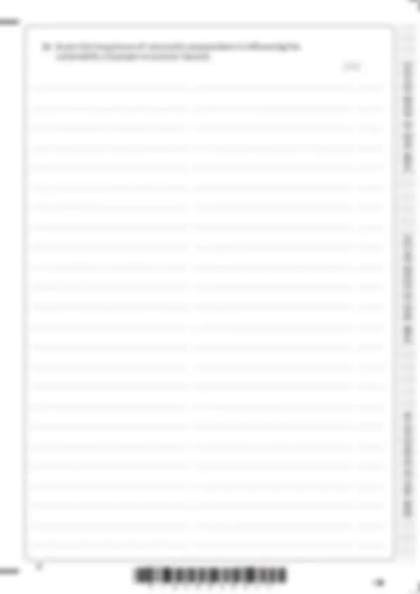 Pearson Edexcel A Level Geography Question paper 1 and Mark Scheme ...