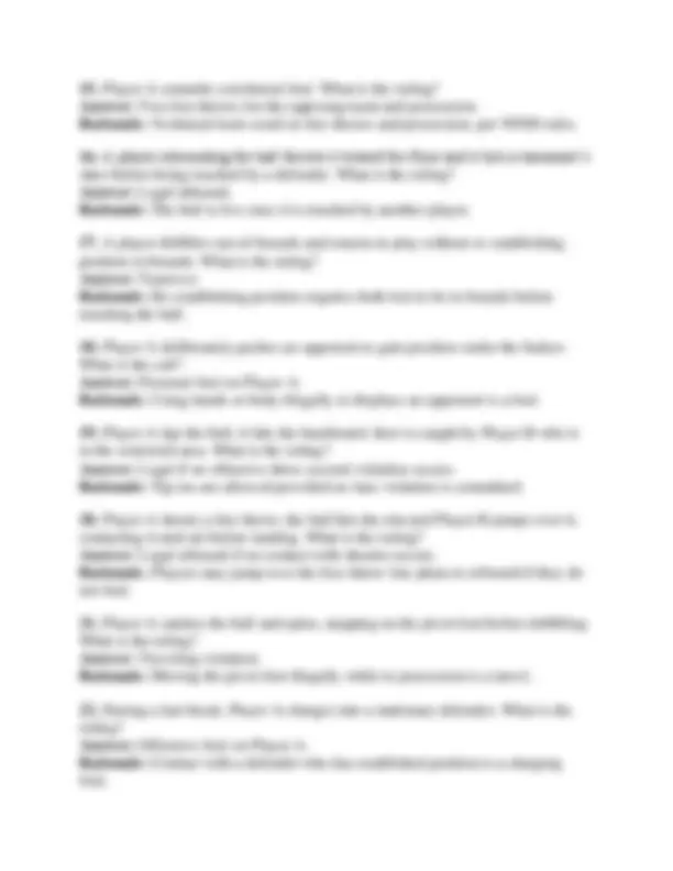 NFHS BASKETBALL OFFICIALS EXAM – COMPLETE QUESTIONS WITH VERIFIED ...