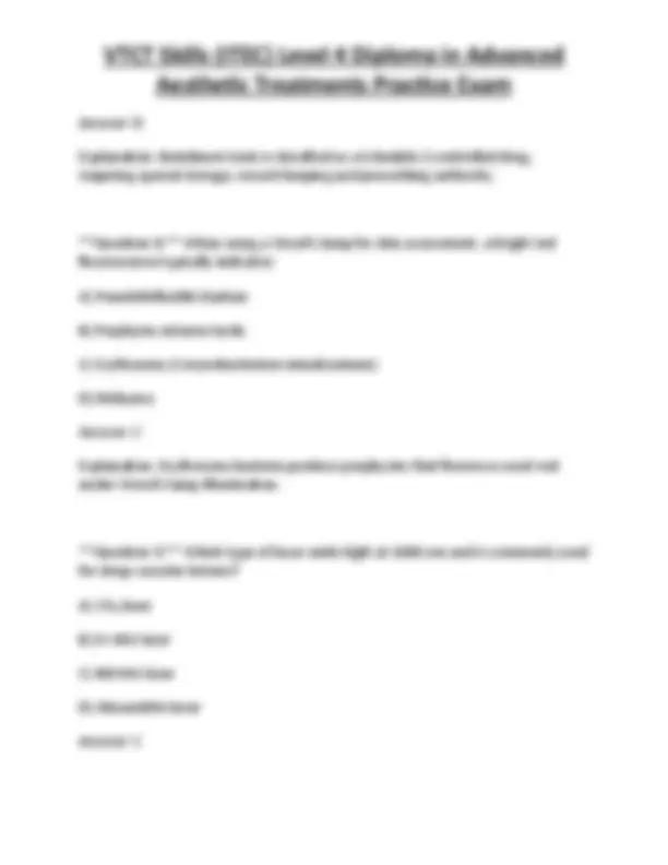 VTCT Skills (ITEC) Level 4 Diploma in Advanced Aesthetic Treatments ...