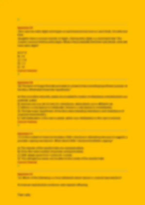 Biology Final Exam Review MCQs (2025 Edition). Including Exam Questions ...