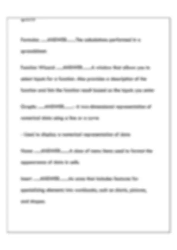 WGU D100 Introduction to Spreadsheets Guide | Course Overview & Key ...