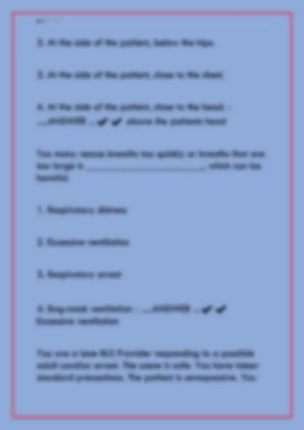 YMCA BLS Exam Questions and Answers 2025 | Free Practice Test & Study ...