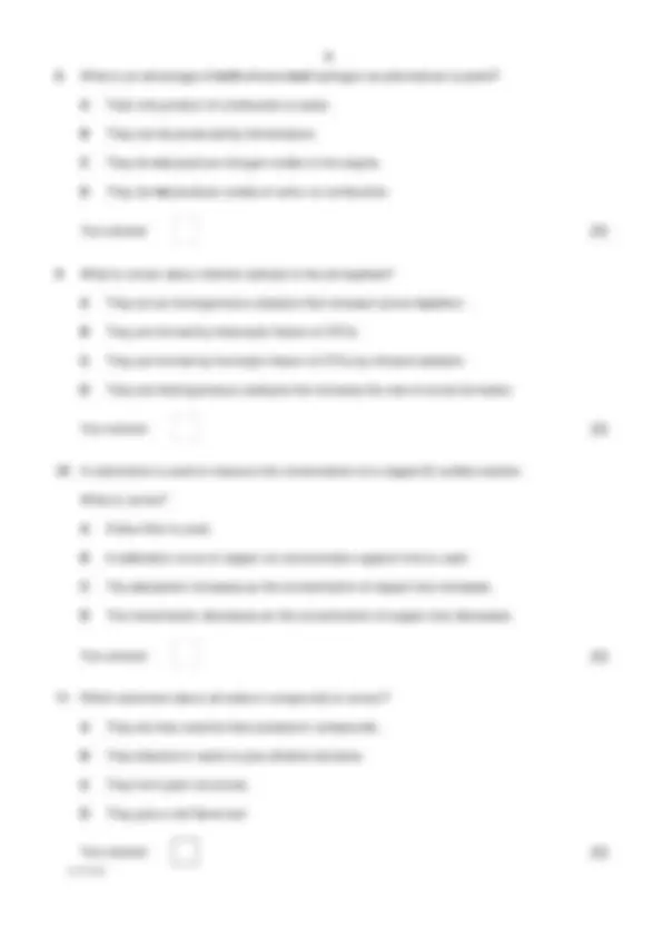 A LEVEL CHEMISTRY B (SALTERS): Actual June 2025 PAST PAPER 1 ...