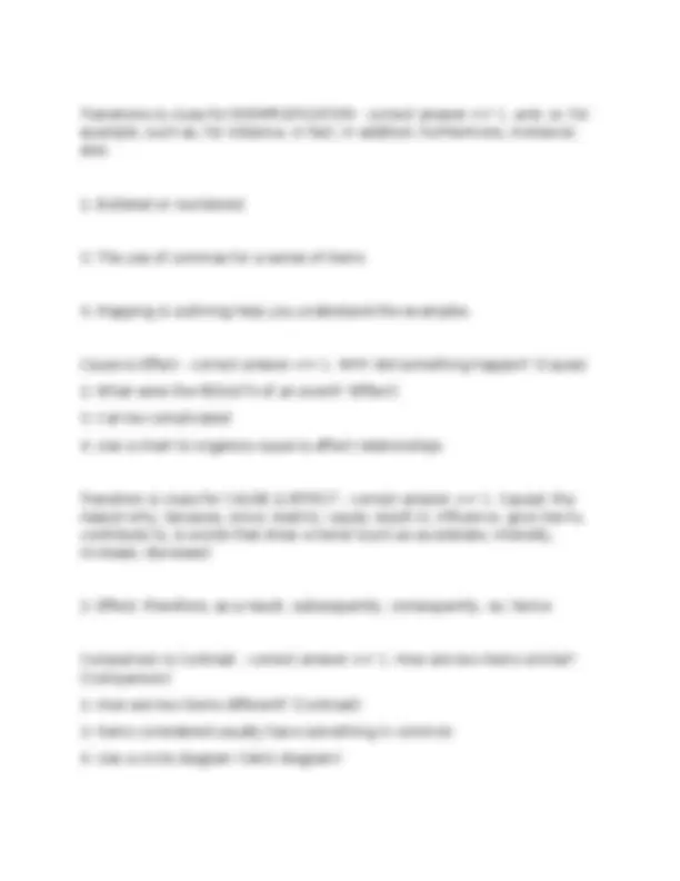 Bridging the gap Chapter 5 Patterns of Organization well answered-8.docx | Exams Nursing | Docsity