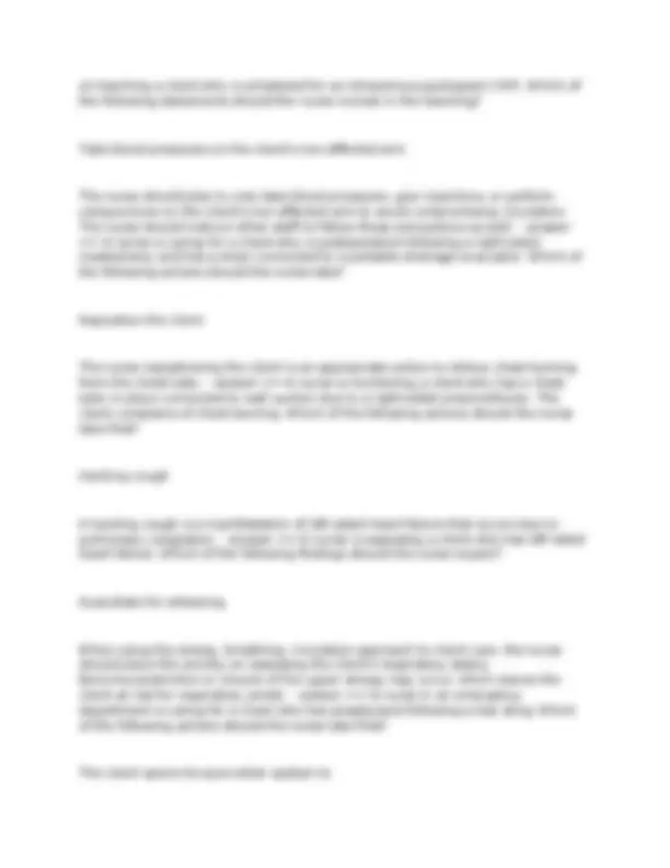 Pre-Assessment Quiz Questions and Answers for Nursing Students | Exams ...
