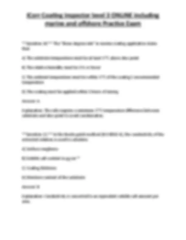 ICorr Coating Inspector level 3 ONLINE including marine and offshore ...