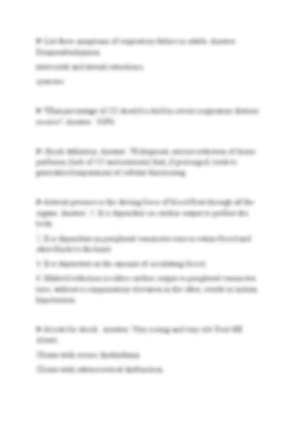 CRITICAL CARE HESI SCRIPTED REVIEW STUDY PREP: QUESTIONS AND ANSWERS ...