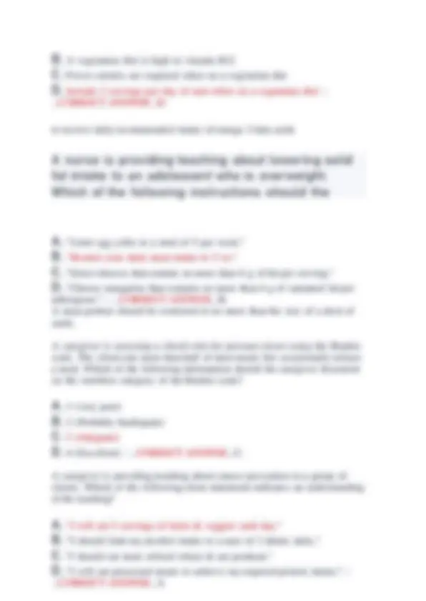 ATI RN Nutrition Proctored Exams 2025-2026: Forms A, B, C & Study Guide ...