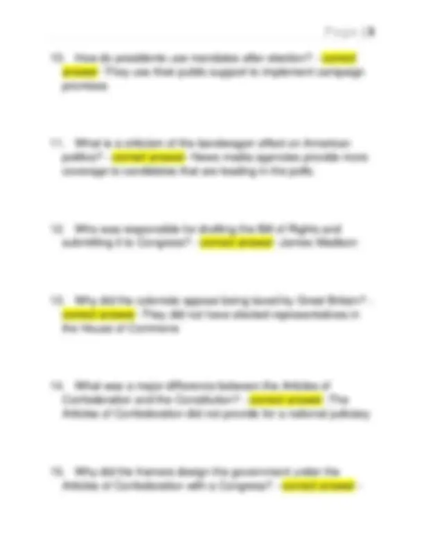 PRE-ASSESSMENT WGU AMERICAN POLITICS AND THE US CONSTITUTION C963 2026 ...