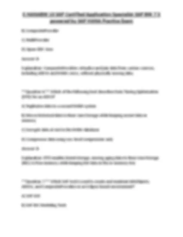 E HANABW 13 SAP Certified Application Specialist SAP BW 7 5 powered by ...