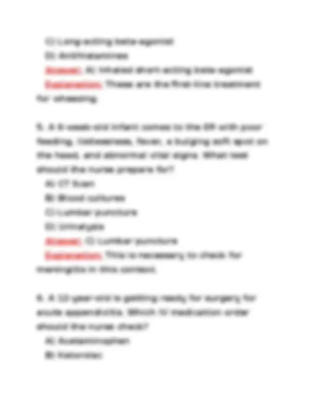 ENPC 6th Edition Exam | Emergency Nursing Pediatric Course | Verified Q ...