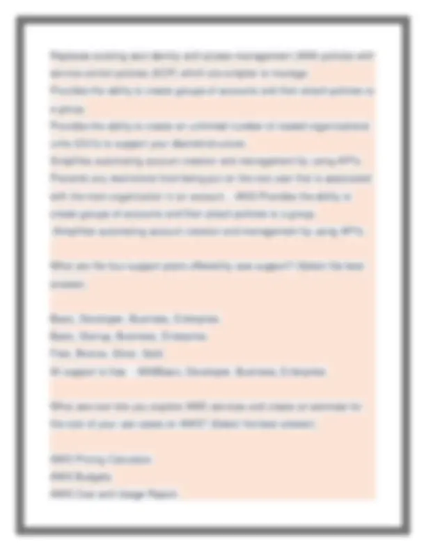 AWS- Module 2- Knowledge Check Questions & Answers. 2025-2026 Rated A ...