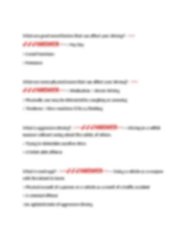 Defensive Driving Post Test FREE DOWNLOAD PDF / Defensive Driving Post ...