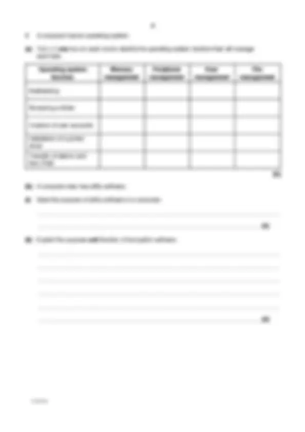 2O25 0CR GCSE Computer Science J277/01 Computer Systems Question Paper and Marking Scheme ...