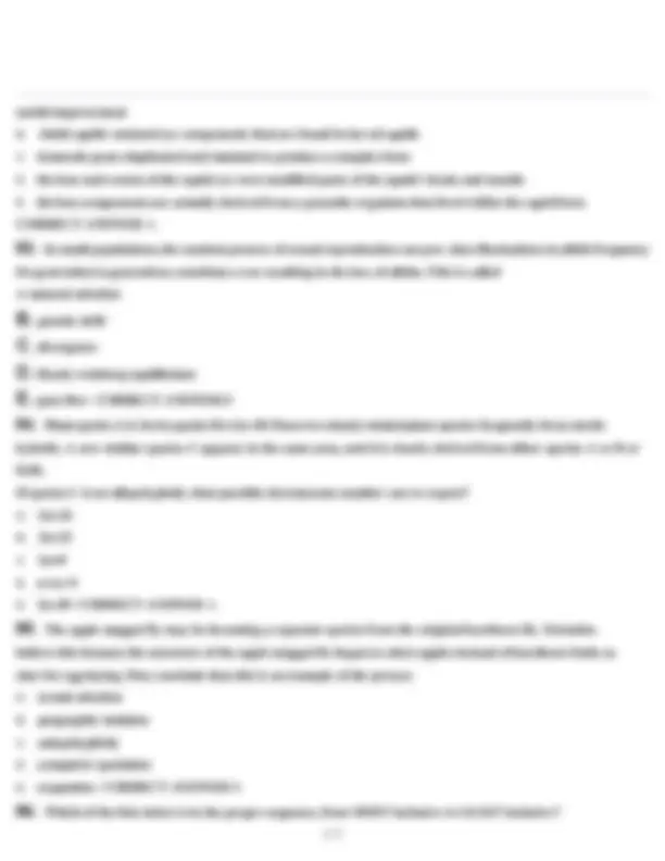 TAMU BIO 112 Final Exam Review – Texas A&M Biology 112 Study Guide with ...