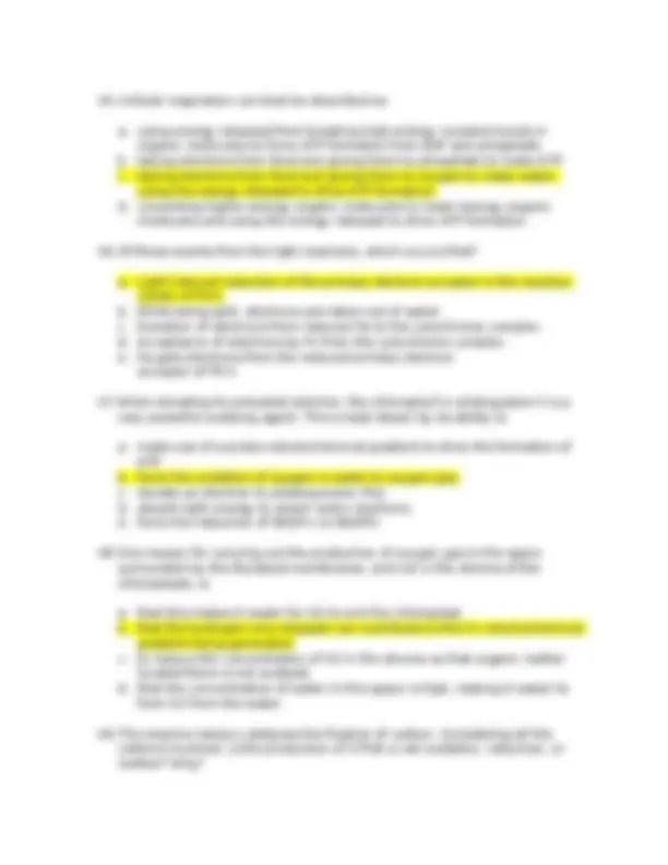 BIOL 1201 practice questions | Exercises Biology | Docsity