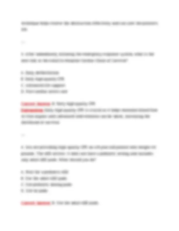 American Red Cross BLS Final Exam 2026 – Actual Questions, Answers ...