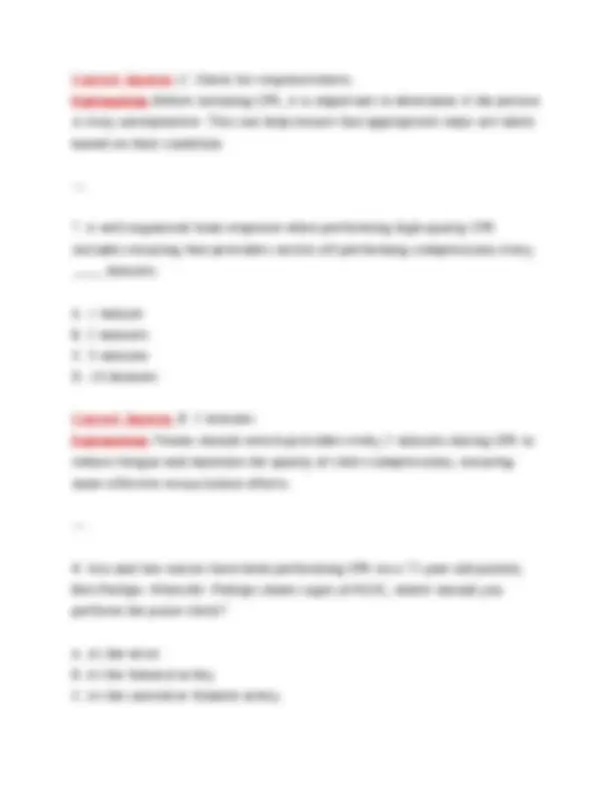 American Red Cross BLS Final Exam 2026 – Actual Questions, Answers ...