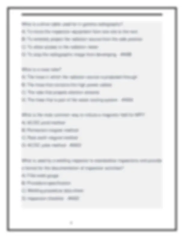 CWB Level 1 Inspector-Basic Welding Inspection Test. Questions ...