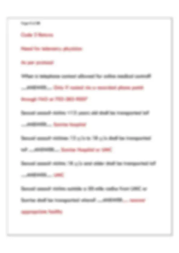 SNHD Paramedic Protocol Exam & Study Guide 2024: What to Know & How to ...