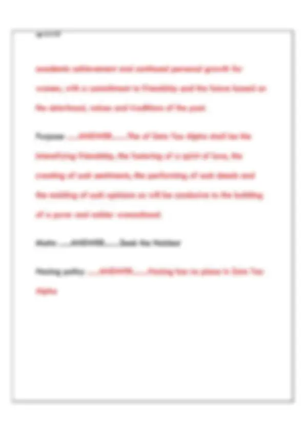 Zeta Tau Alpha Initiation Final Exam Guide | Study Tips & Example ...