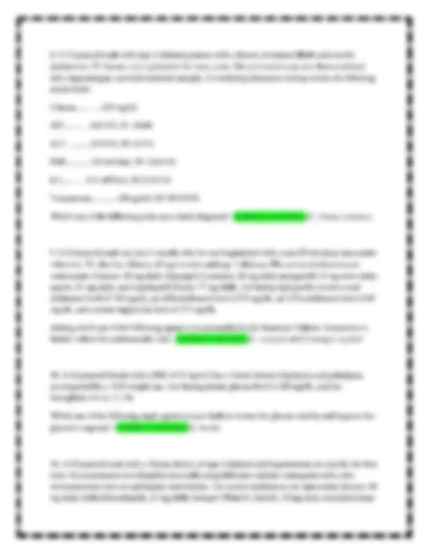 ABFM KSA Diabetes Practice Exam Guide 2025-2026 | Exams Medicine | Docsity