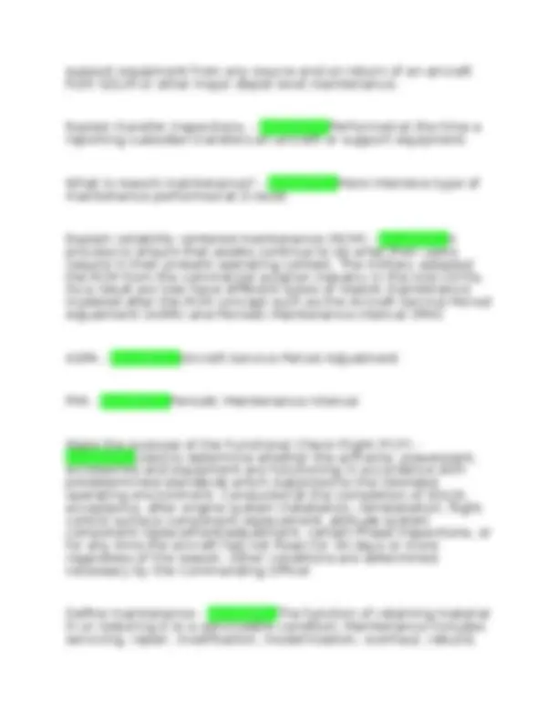 Block X - Naval Aviation Maintenance Program (NAMP) Questions With ...