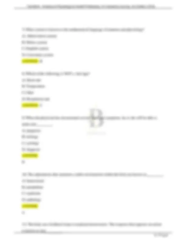 Complete Test Bank_ Anatomy & Physiology for Health Professions, An ...