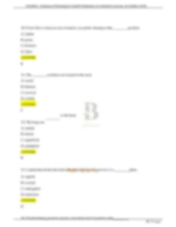 Complete Test Bank_ Anatomy & Physiology for Health Professions, An ...