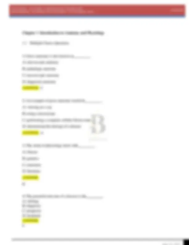 Complete Test Bank_ Anatomy & Physiology for Health Professions, An ...