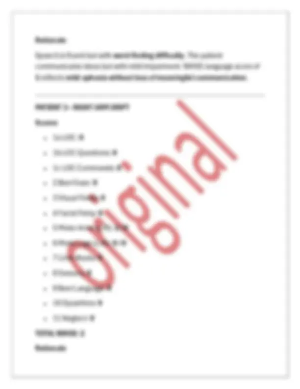 APEX NIH Stroke Scale Group A Patients 1–6 (Complete) – Verified ...