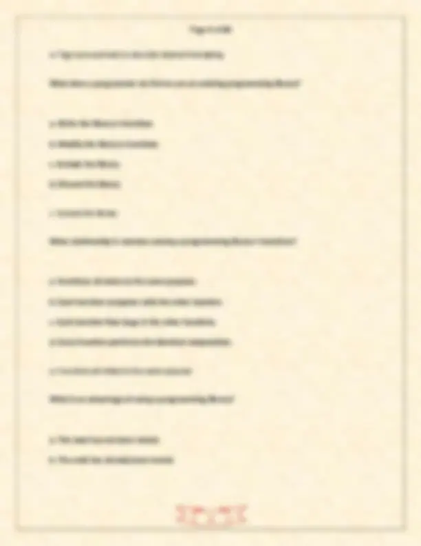 Scripting and Programming Foundations D278 WGU Exam A–C 2026–2027 ALL ...