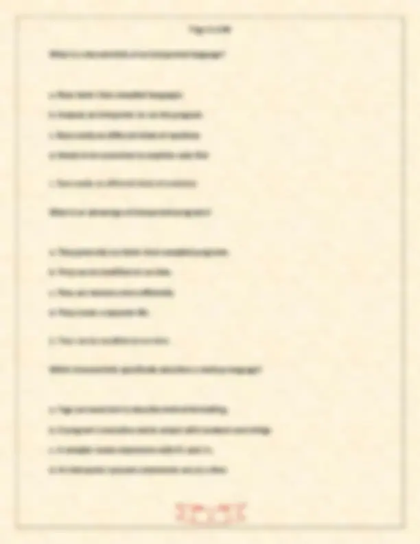 Scripting and Programming Foundations D278 WGU Exam A–C 2026–2027 ALL ...