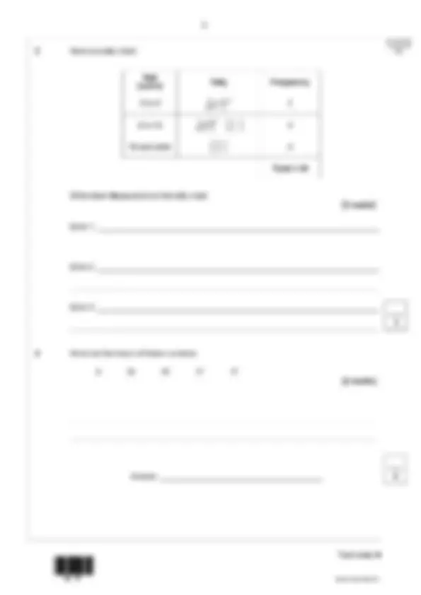 AQA GCSE STATISTICS Foundation Tier Paper 1 UPDATED ACTUAL Questions ...