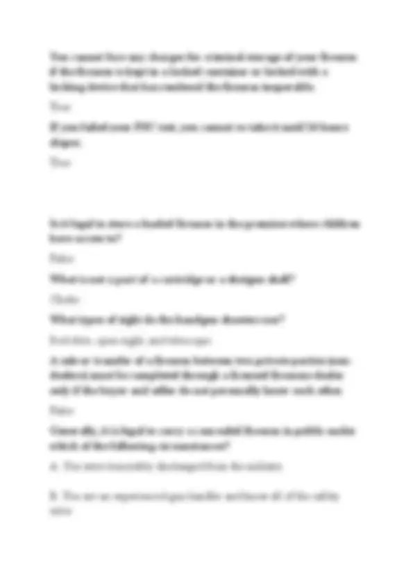 California Firearm Safety Certificate (FSC) Practice Questions and ...