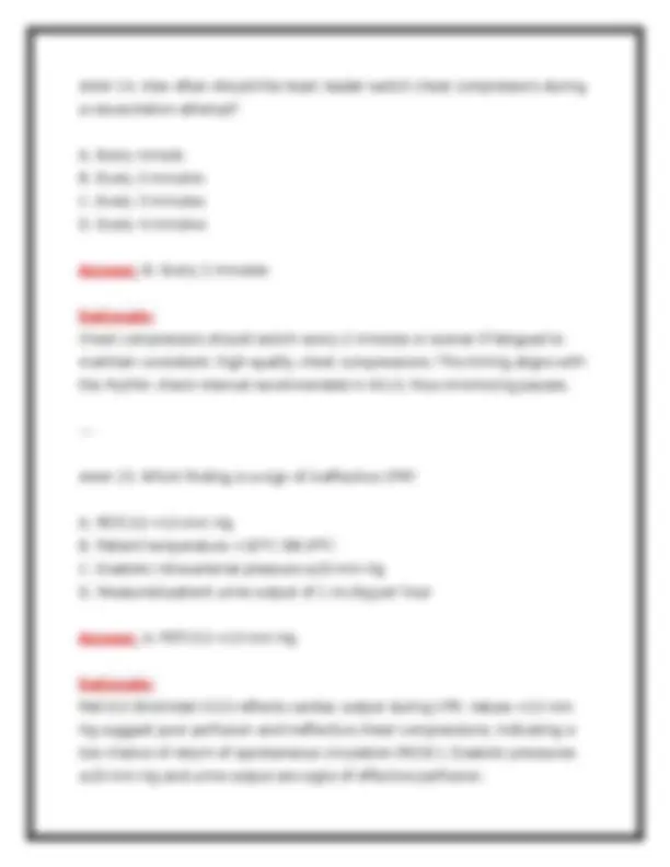 ACLS Practice Exams Version A & B (2026) – 100 Questions + Rationales ...