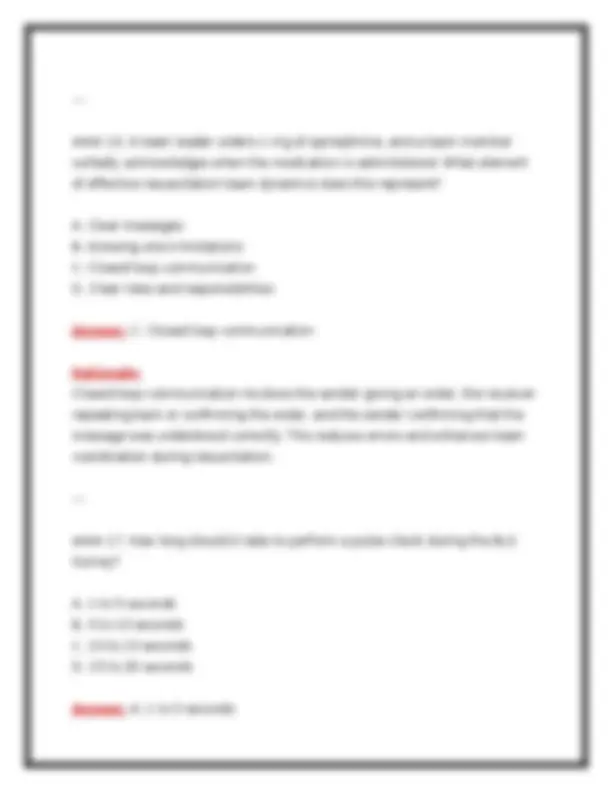 ACLS Practice Exams Version A & B (2026) – 100 Questions + Rationales ...