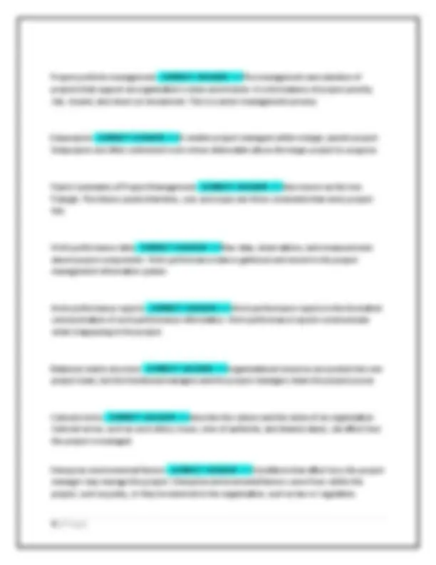 PMP DEFINITIONS - 6TH EDITION - JOSEPH PHILLIPS ACTUAL FINAL ASSESSMENT ...