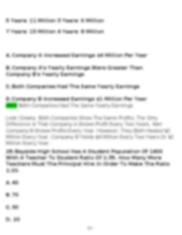 FTCE General Knowledge Mathematics Practice Test Questions & Answers ...