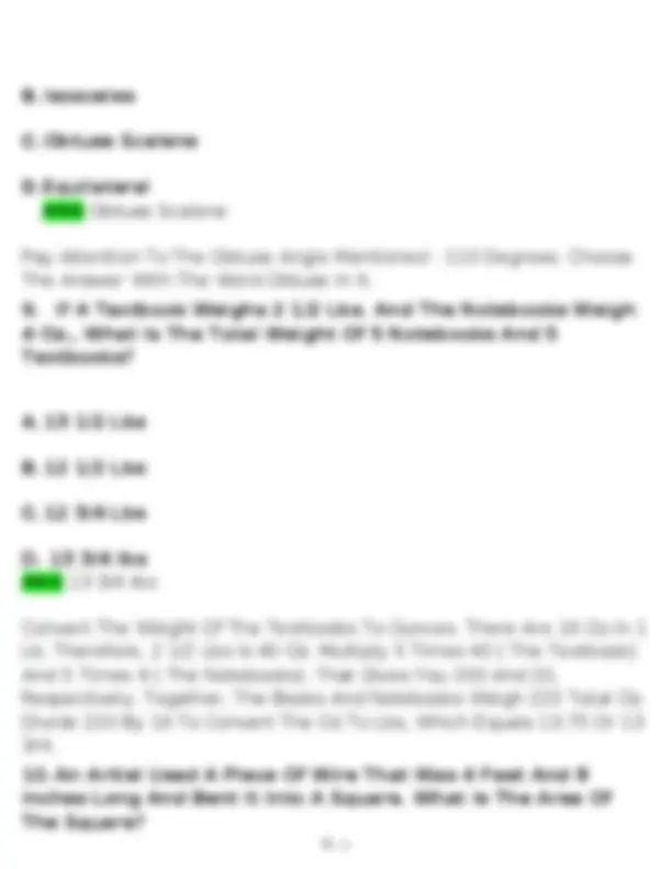 FTCE General Knowledge Mathematics Practice Test Questions & Answers ...