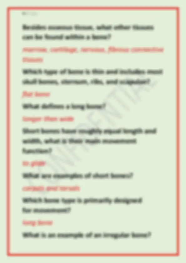 Comprehensive CBIO 2200 Exam 3 Skeletal System Study Guide – Updated ...
