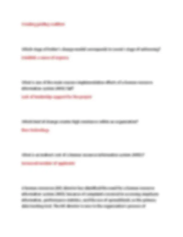 WGU D356 HR Technology - Questions and Answers| 2026 Pre Assessment ...