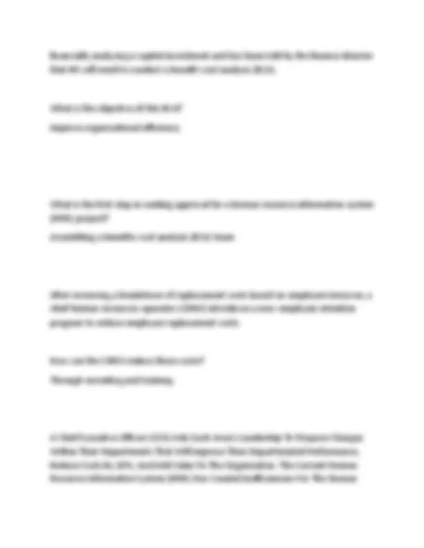 WGU D356 HR Technology - Questions and Answers| 2026 Pre Assessment ...